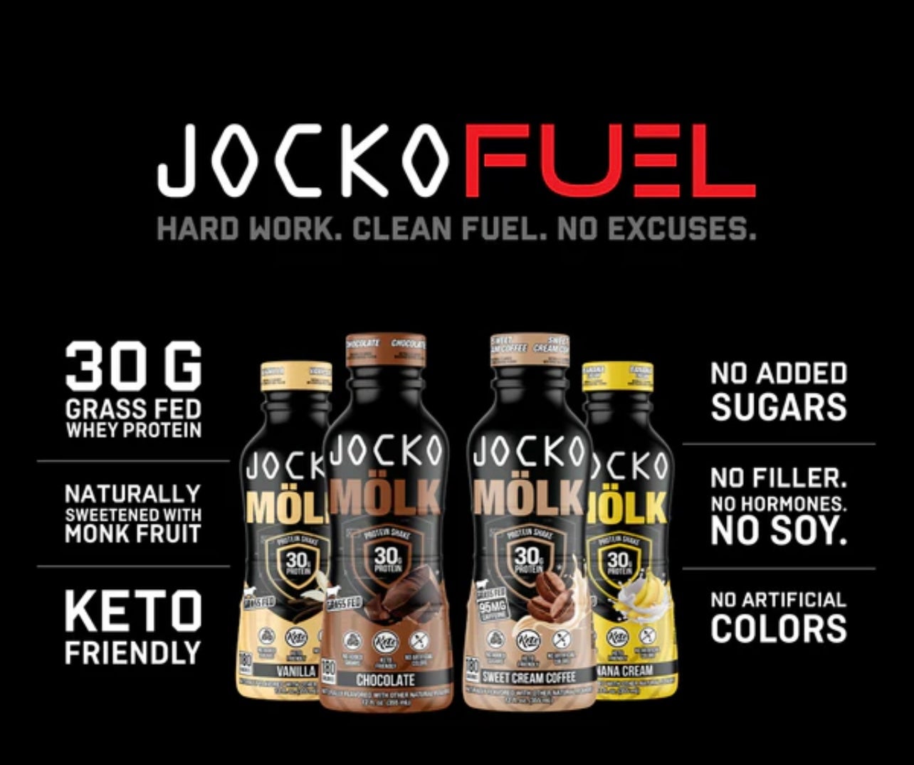 JOCKO Molk Protein Shake | Shark Bite Meal Prep Service